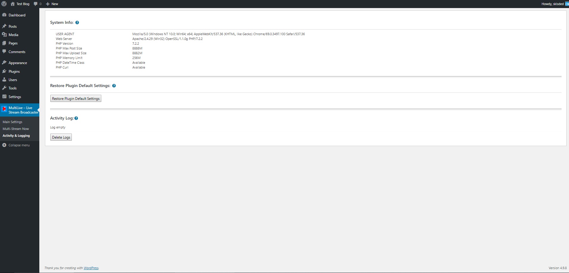 MultiLive - Multiple Live Stream Broadcaster Plugin for WordPress by CodeRevolution